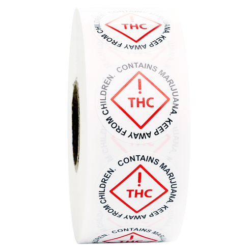 Colorado & Florida 1" Circle Recreational THC Universal Marijuana Symb ...