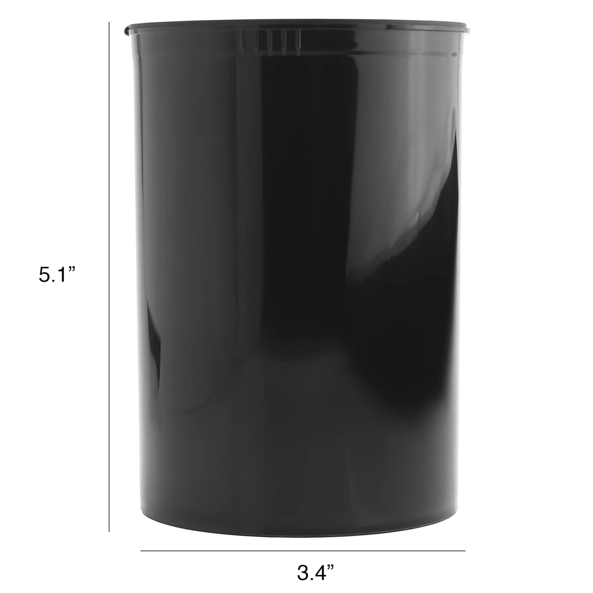 Bag King Child-Resistant Pop Top Bottle (160 dram)