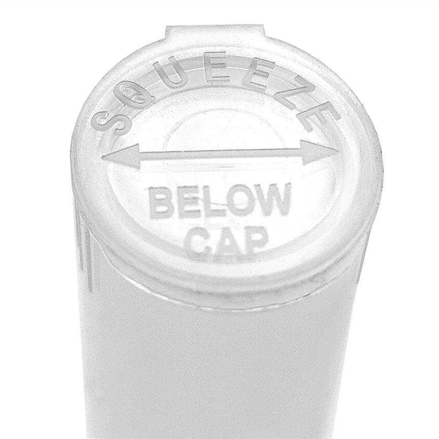 Grand Puff® Clear Squeeze Pop Top Plastic Tube w/ CA! Icon | 80 mm ...